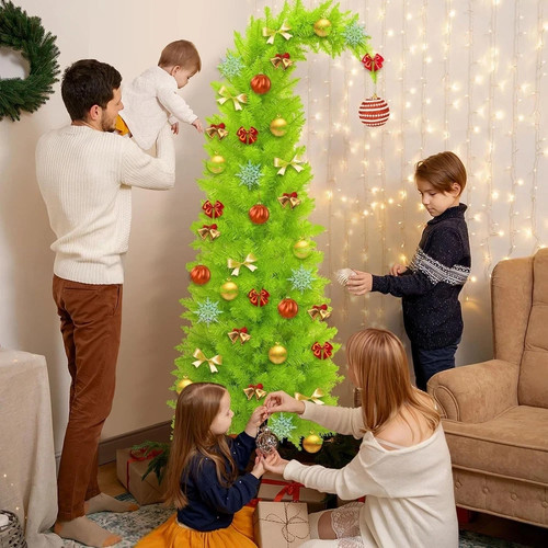 6FT Grinch Christmas Tree with Flexible Branches Green Monster Xmas ...
