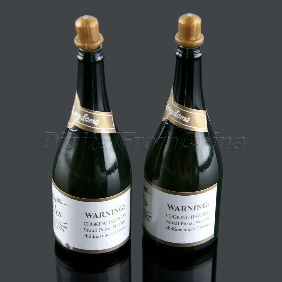 Plastic Champagne Bubble Bottle Wedding Supplies Party Favors Decor 9.2 ...