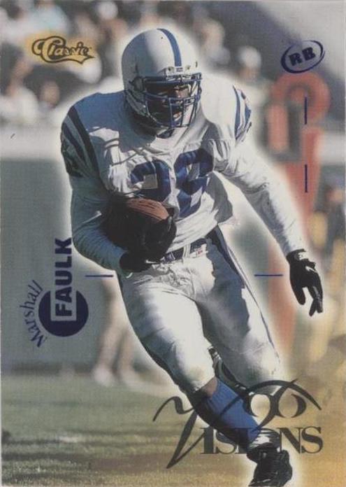 1996 Classic Visions - Marshall Faulk #41 for sale online | eBay