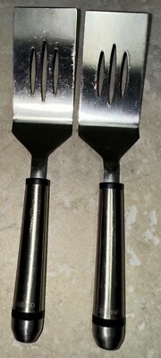 2 Oneida Short Narrow Slotted Spatulas/Brownie/Cake Servera Stainless ...