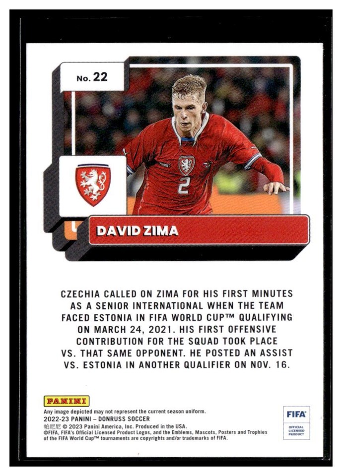2022-23 Donruss #22 David Zima | eBay