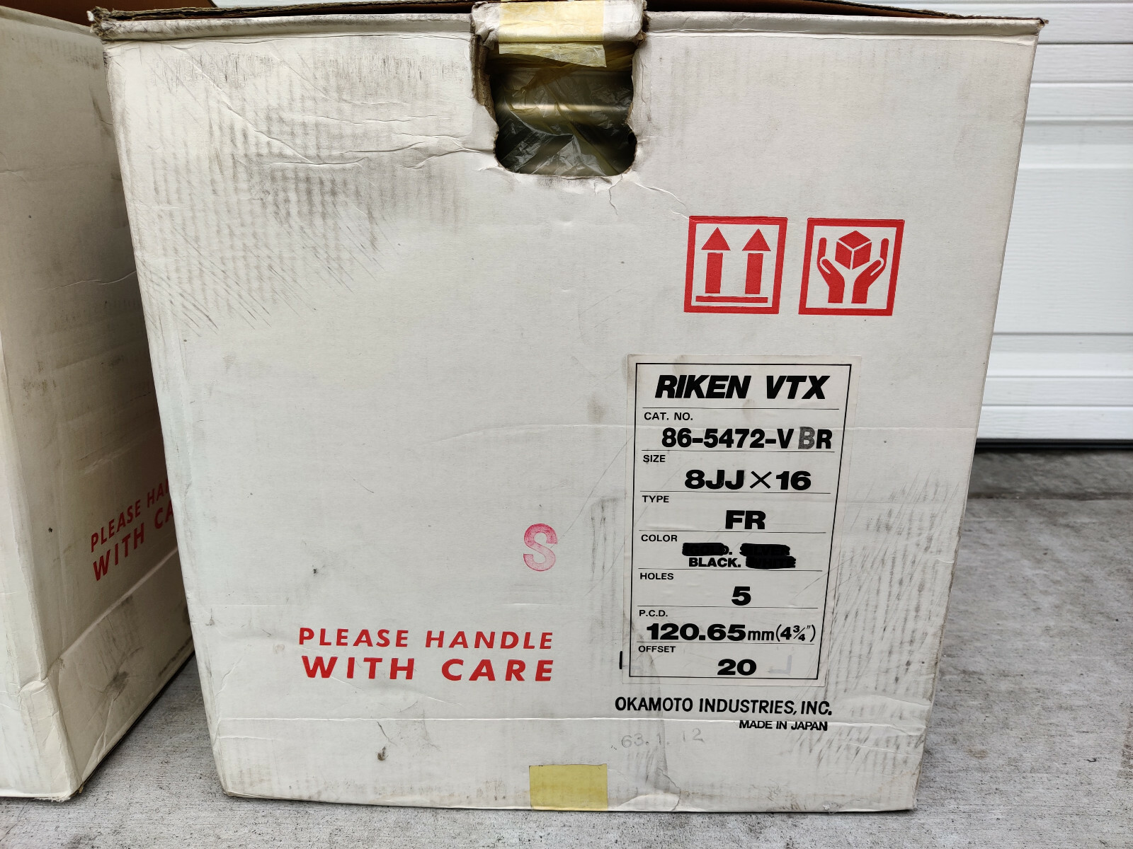 1988 Riken VTX 16x8 5x120 X4 Wheels | 79.5mm Hub Bore | Aluminum ...