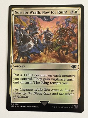 Magic the Gathering MTG Lord of the Rings 0024 Now for Wrath, for Ruin ...