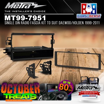 Metra MT99-7951 Single DIN Radio Fascia Kit To Suit Daewoo/Holden 1999 ...