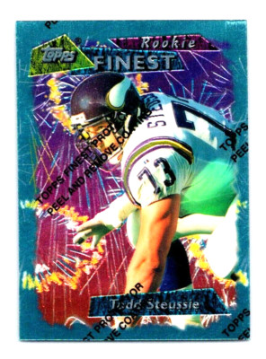 1995 NFL Topps Finest Todd Steussie #129 Minnesota Vikings 95-TF-FBC | eBay