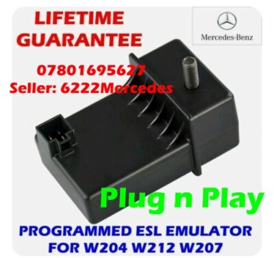 MERCEDES W204 W207 W212 ELECTRONIC STEERING LOCK ESL DELETE A2049005912 ...