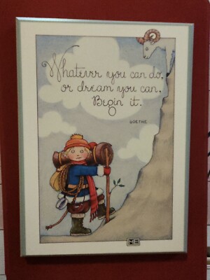 Mary Engelbreit Colorplak Plaque Whatever You Can Do Or Dream Begin It ...