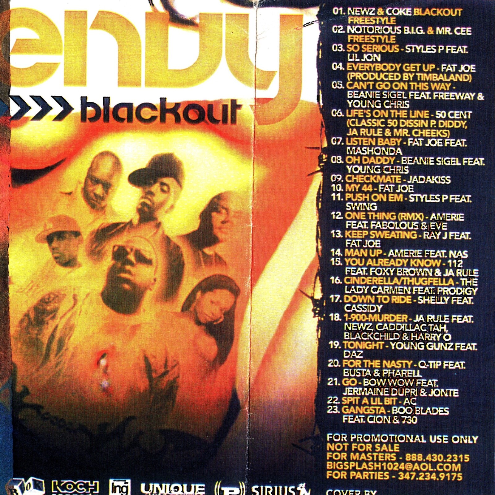 DJ ENVY - BLACK OUT - HIP HOP RAP NYC MIXTAPE MIX CD | eBay
