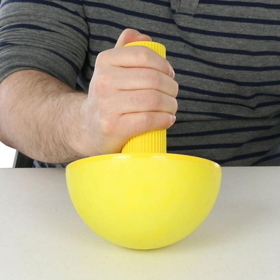 CanDo Wrist/Forearm Exerciser, X-Large, Yellow, Handle and Ball New ...