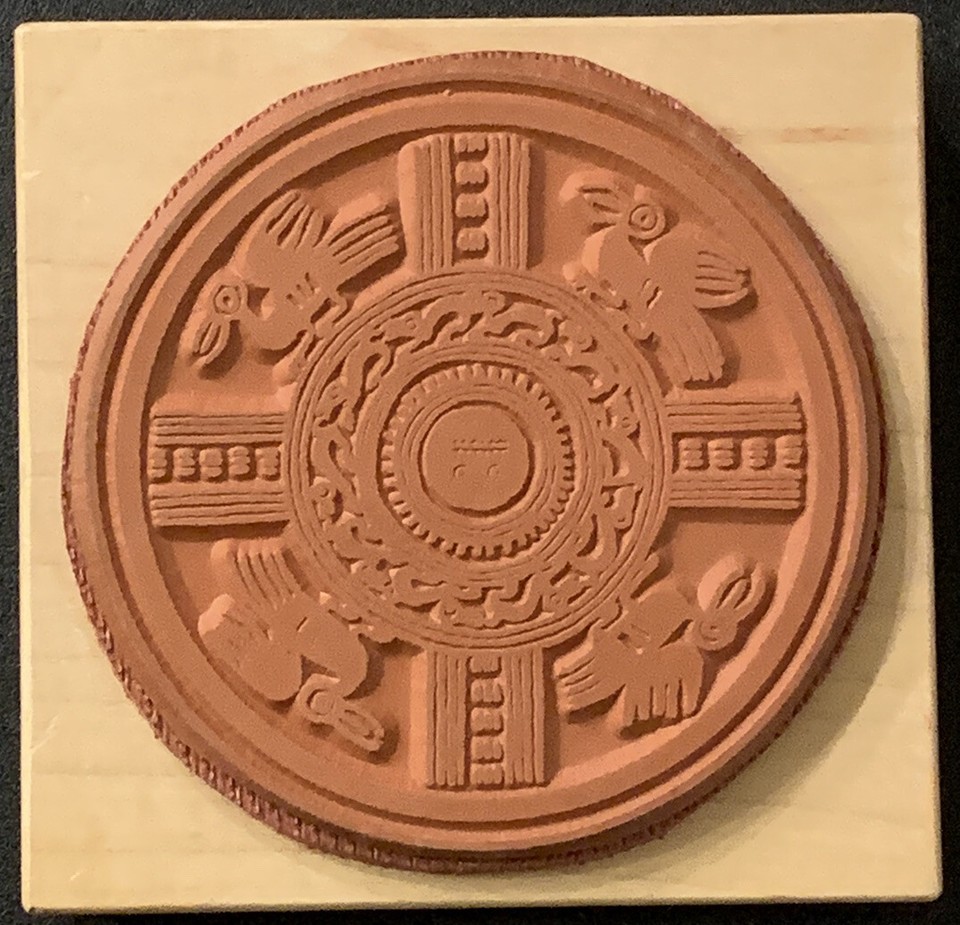 Toybox Mayan Aztec Southwest Birds Calendar Rubber Stamp | eBay