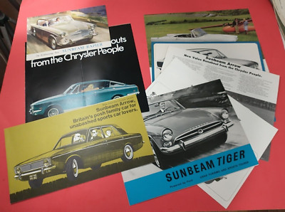 Sunbeam Rapier Tiger Alpine Arrow Brochure Lot Of 8 Originally Vintage ...