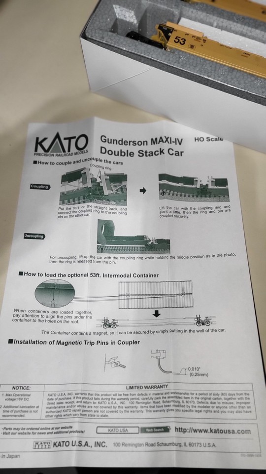 Kato Gunderson Maxi Double Stack Car Set HO | eBay