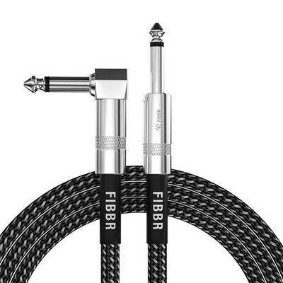 Guitar Cable(10ft), Right Angle 1/4 Instrument Cable for Electric Bass ...