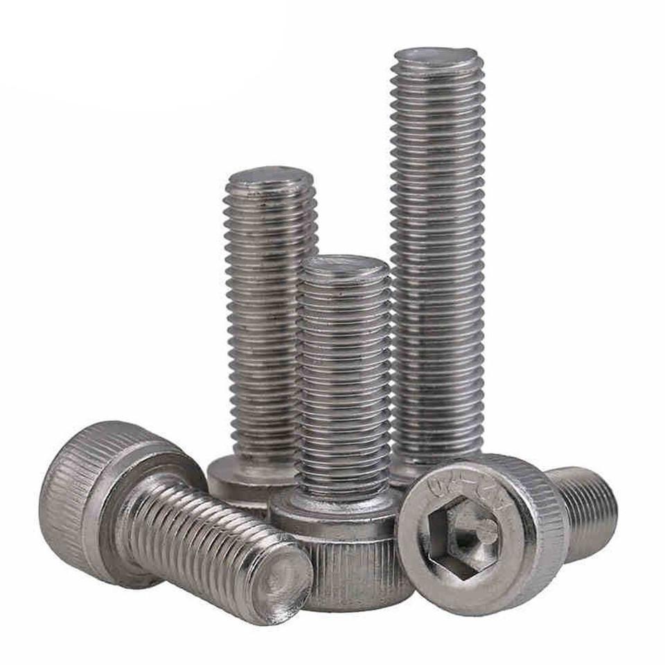 M10 x 1.25 x 30mm Fine Thread Stainless Steel Hex Socket Head Cap ...
