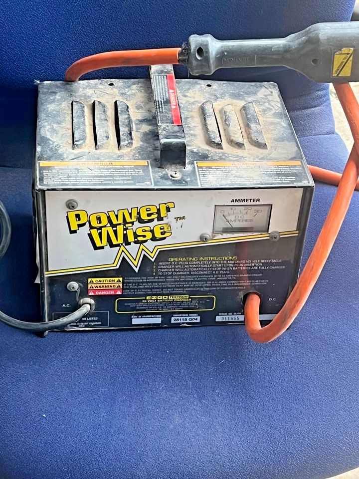 Power Wise 36 Volt Battery Charger EZ Go Textron Model 28115 | eBay