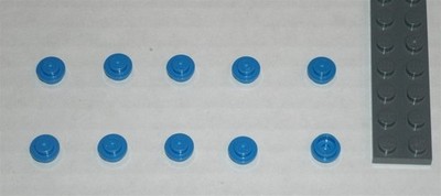 1x1 Blue Round Plate (10x) 614123 LEGO Brick 6141 | eBay