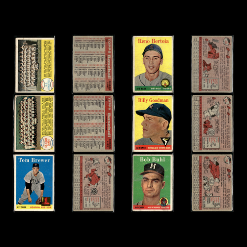 1958 Topps Lot 49 Vintage Baseball Cards Mack Burk VGEX+ MLB Set ...