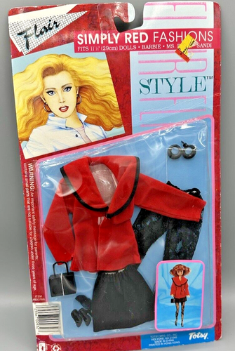 Vintage Totsy Barbie Sandi Doll Clothes -Sandi's Simply Red fashions | eBay
