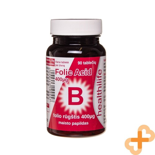HEALTHILIFE Folic Acid 0,4 mg 90 Tablets Supplement Pregnant Women ...