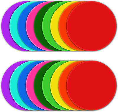 Poly Spot Markers 9 Inch 18 Pcs Non-Slip Rubber Agility Markers Flat ...