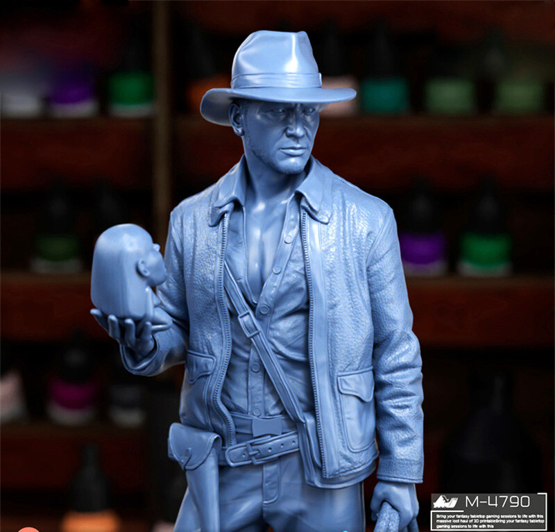 1/6 1/8 Indiana Jones 3D Print Garage Kit Figure Model Kit Unpainted ...