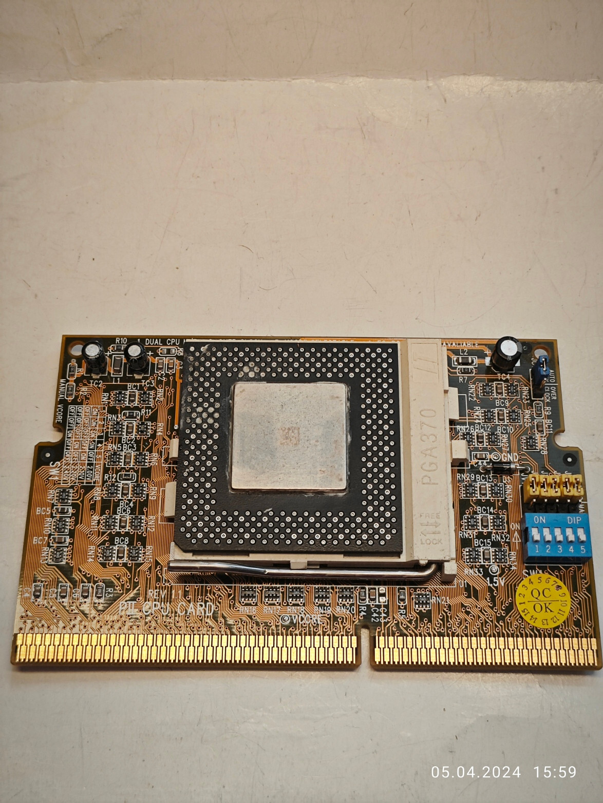 PII CPU CARD Rev 1.1 Slot 1 - Socket 370 PGA converter board + Celeron 400 CPU | eBay