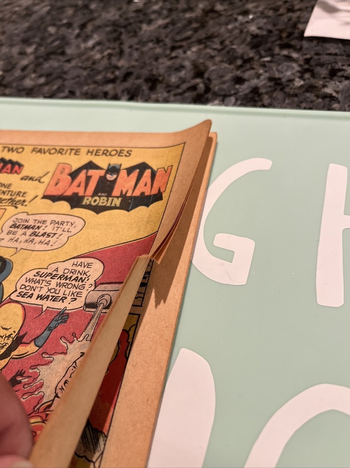 WORLD'S FINEST #166 (DC Comics 1967) Joker Appearance DETACHED LOWER ...