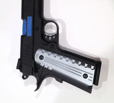 GRIP SET FULL SIZE 1911 AIRCRAFT ALLOYS + Wilson Combat SST Hex 4-Screw ...