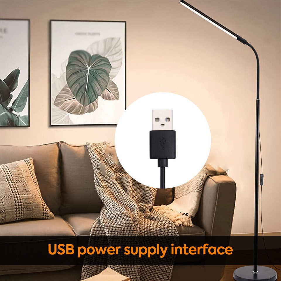 Standard Floor Lamp Modern Uplighter Living Room Light LED Bulb ...