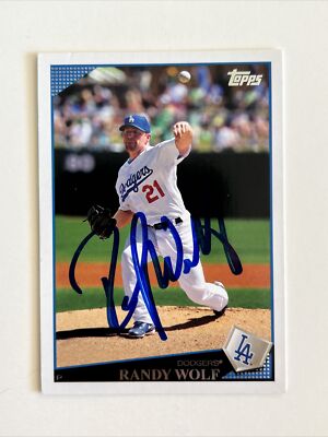 Randy Wolf Autographed 2009 Topps Card #597 In Person M953 | eBay