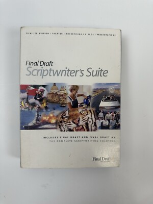 Final Draft Scriptwriter’s Suite Scriptwriting & A/V Software Windows ...