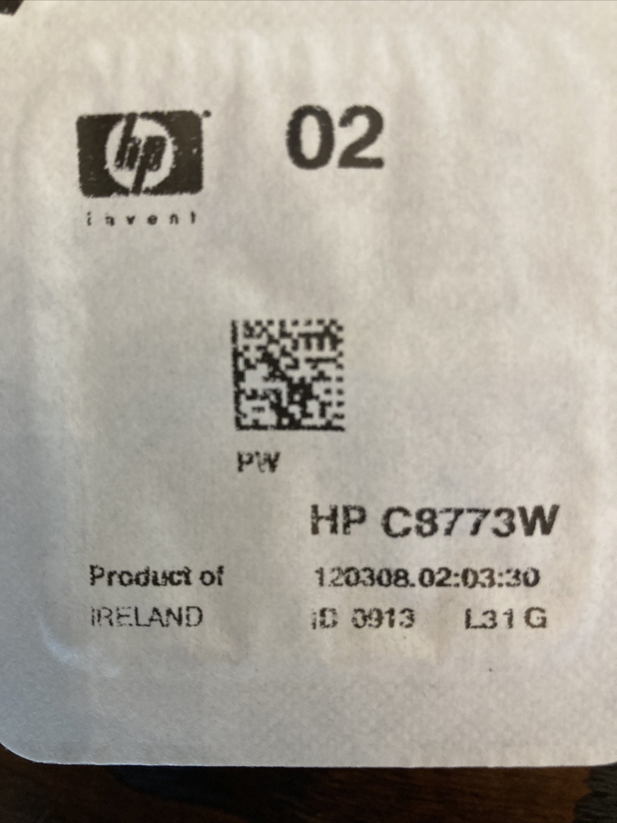 LOT 3 HP Ink Cartridge 02 C8775W Cyan Magenta Yellow - SEALED | eBay