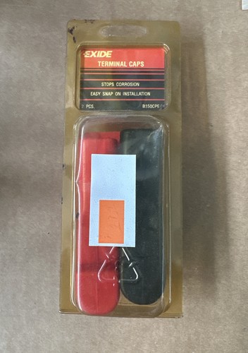 Exide Battery Terminal Caps B150CPE New In Package NOS Black & Red ...