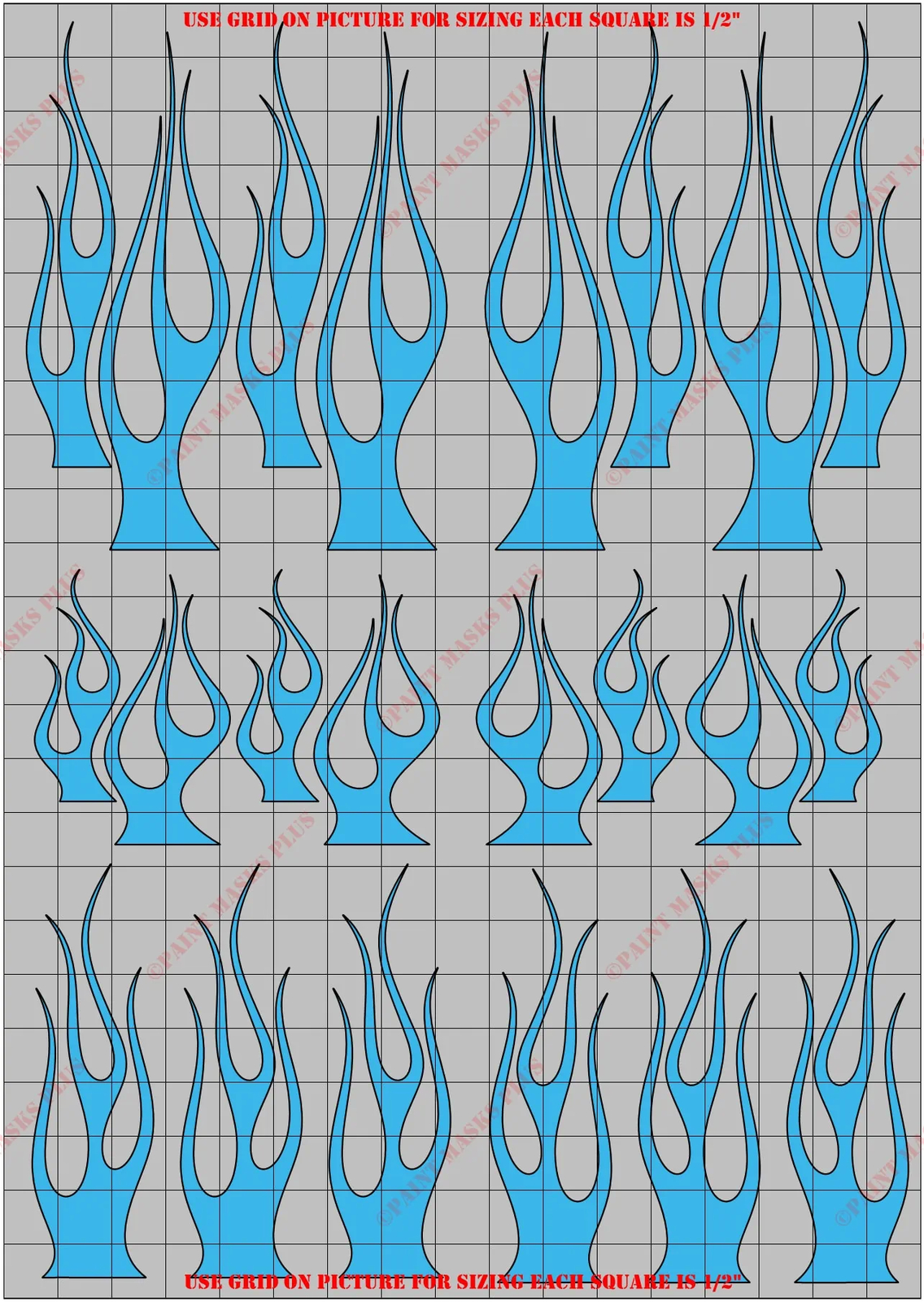 FLA1070P Flames RC Body Vinyl Paint Mask/ Stencil Kit | eBay