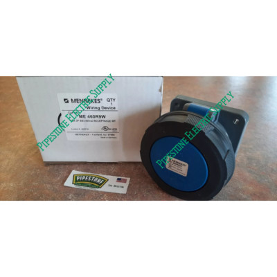 460R9W Mennekes 60A 3P-4W 250V Watertight Receptacle HBL460R9W PS460R9W ...