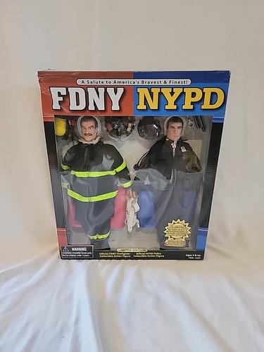 FDNY NYPD A Salute to America's Finest 12" Action Figure Limited Ed ...