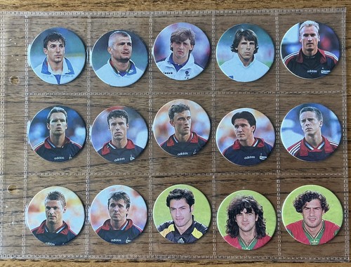 Panini ~ Snickers Football Caps Euro 96,Almost complete set, 93 of 96 ...