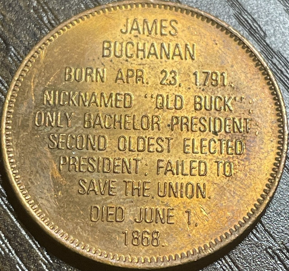 James Buchanan Presidential Token | eBay