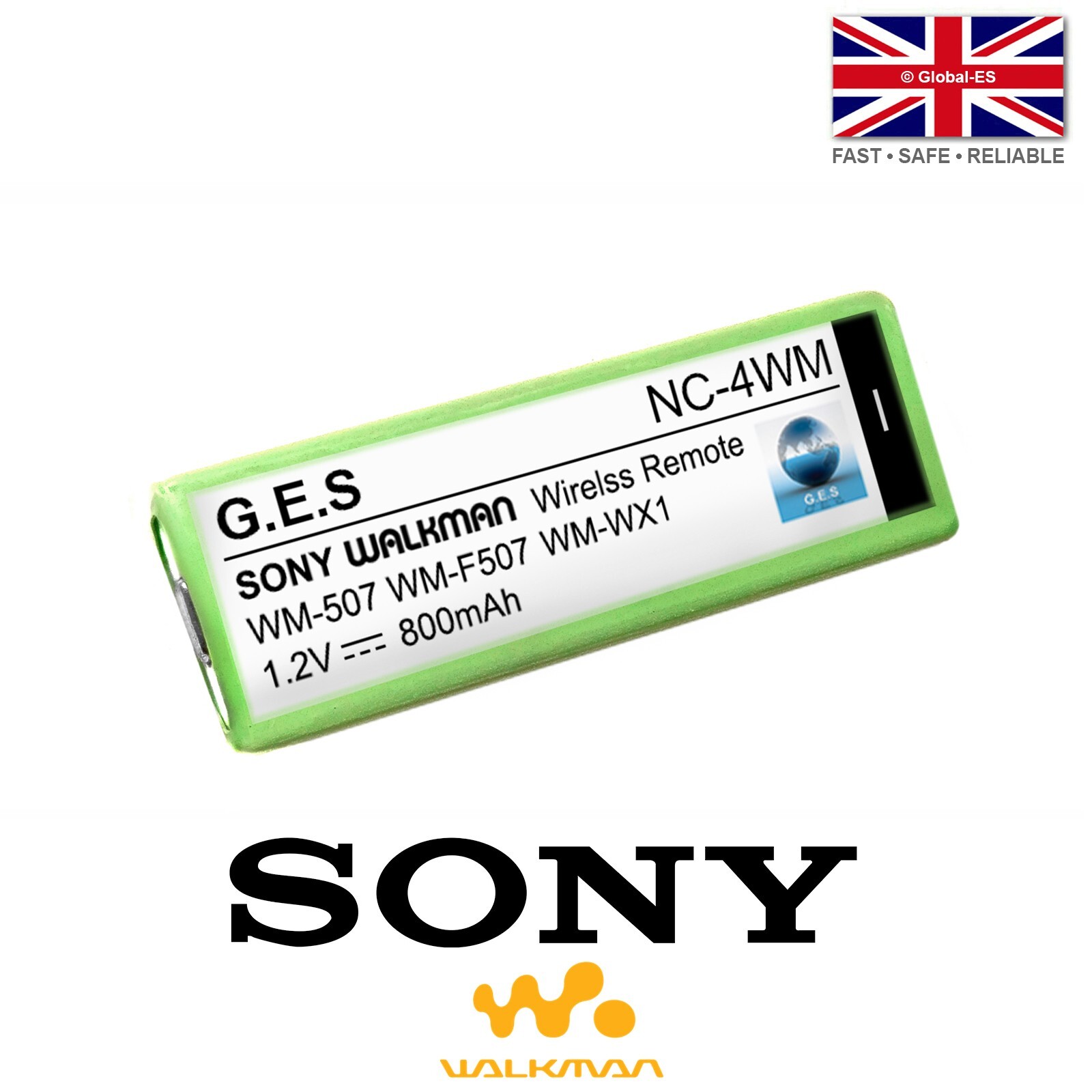 Sony NC-4WM Walkman WM-507 WM-WX1 Wireless Remote Gumstick Battery - 1 ...