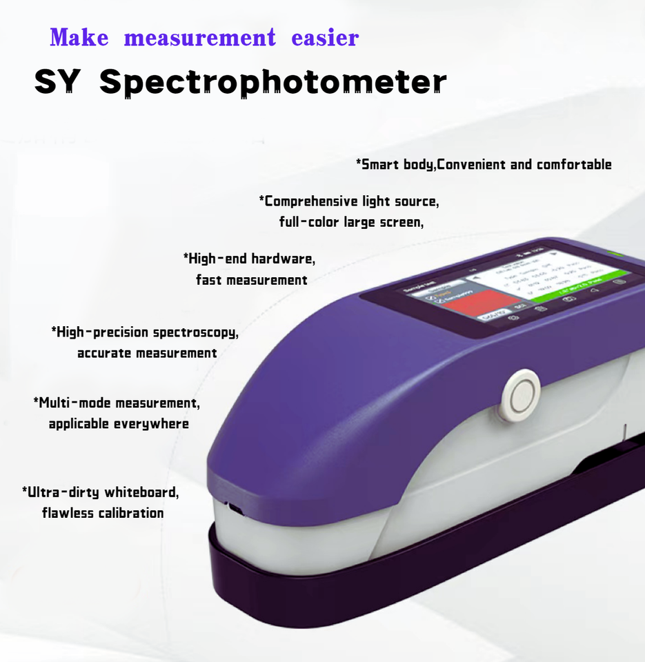 Handheld Color Meter Tester Spectrophotometer Spectroscopic Colorimeter ...