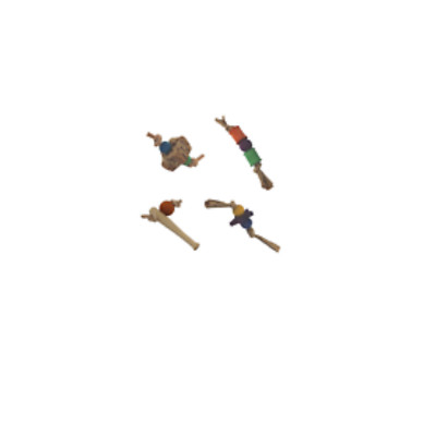 Small Wooden Bird Foot Toy Pet Supplies (Pack of 4) | eBay