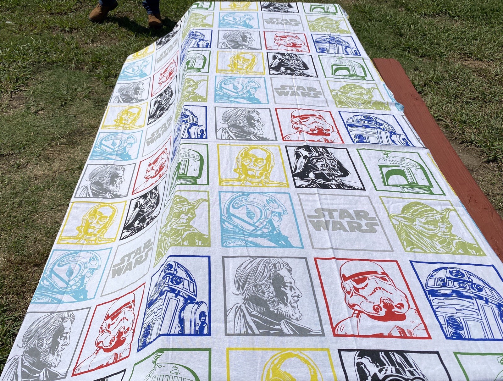 J Franco And Sons Star Wars Flat Sheet TWIN Cotton Blend Vintage VGVC ...