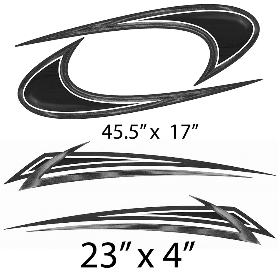 RV, Trailer Hauler, Camper, Motor-home Large Decals/Graphics Kit-K-0007 ...