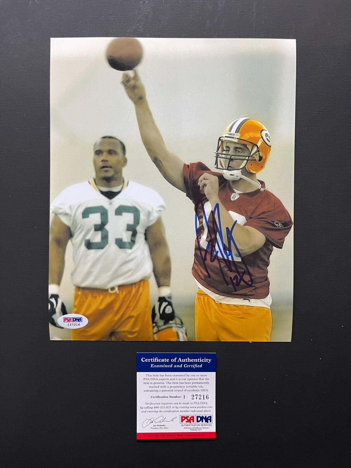 Aaron Rodgers Rare! autographed signed young Packers 8x10 photo PSA/DNA ...
