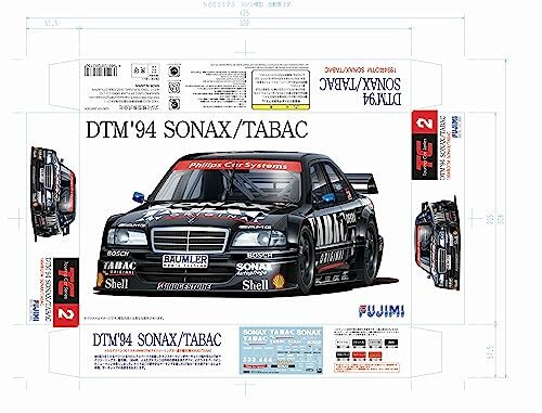 Fujimi 1/24 DTM 1994 SONAX/TABAC Mercedes-Benz C-Class TC-SP2 Model Kit ...