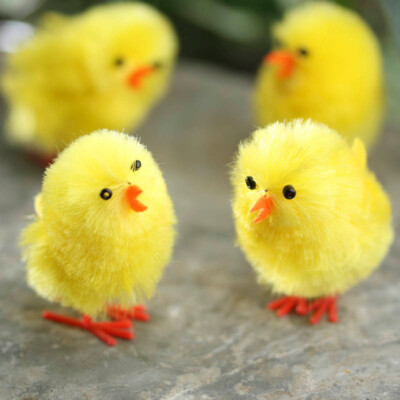 Package of 36 Adorable Mini Yellow Chenille Easter Chicks | eBay
