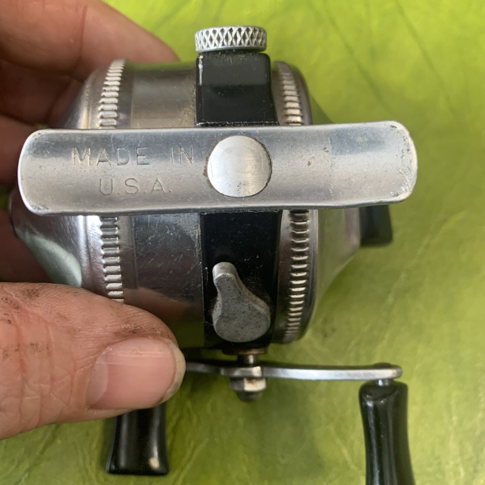 Vintage Zebco Spinner Model 33 Fishing Reel Made in the USA One Rivet ...