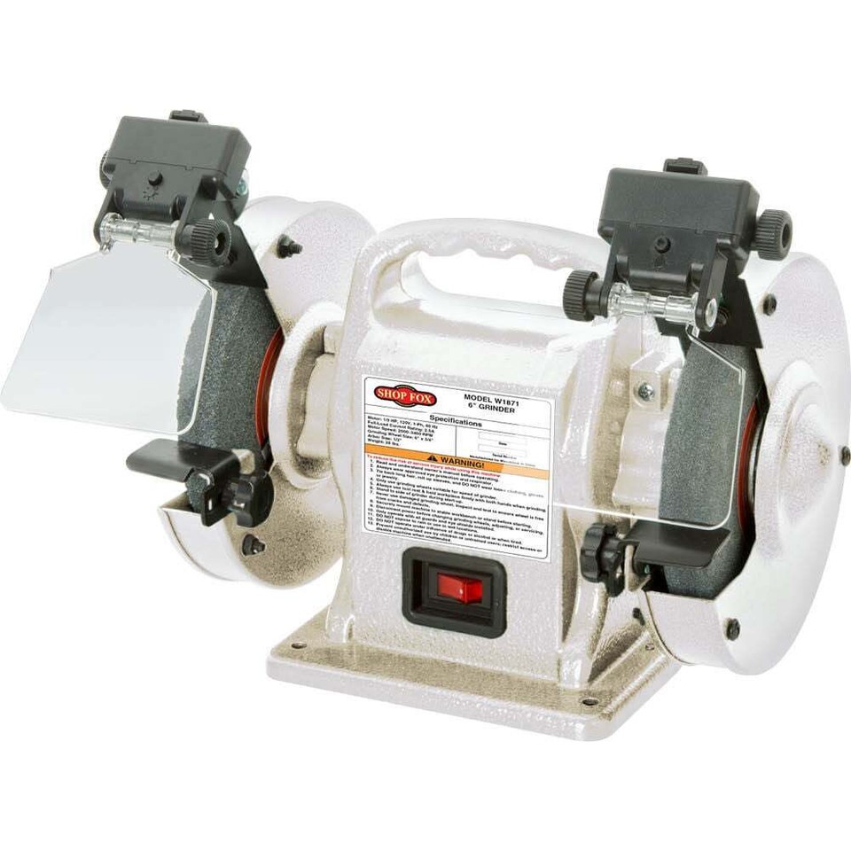Shop Fox 6 Inch Portable Bench Grinder With Leds | eBay