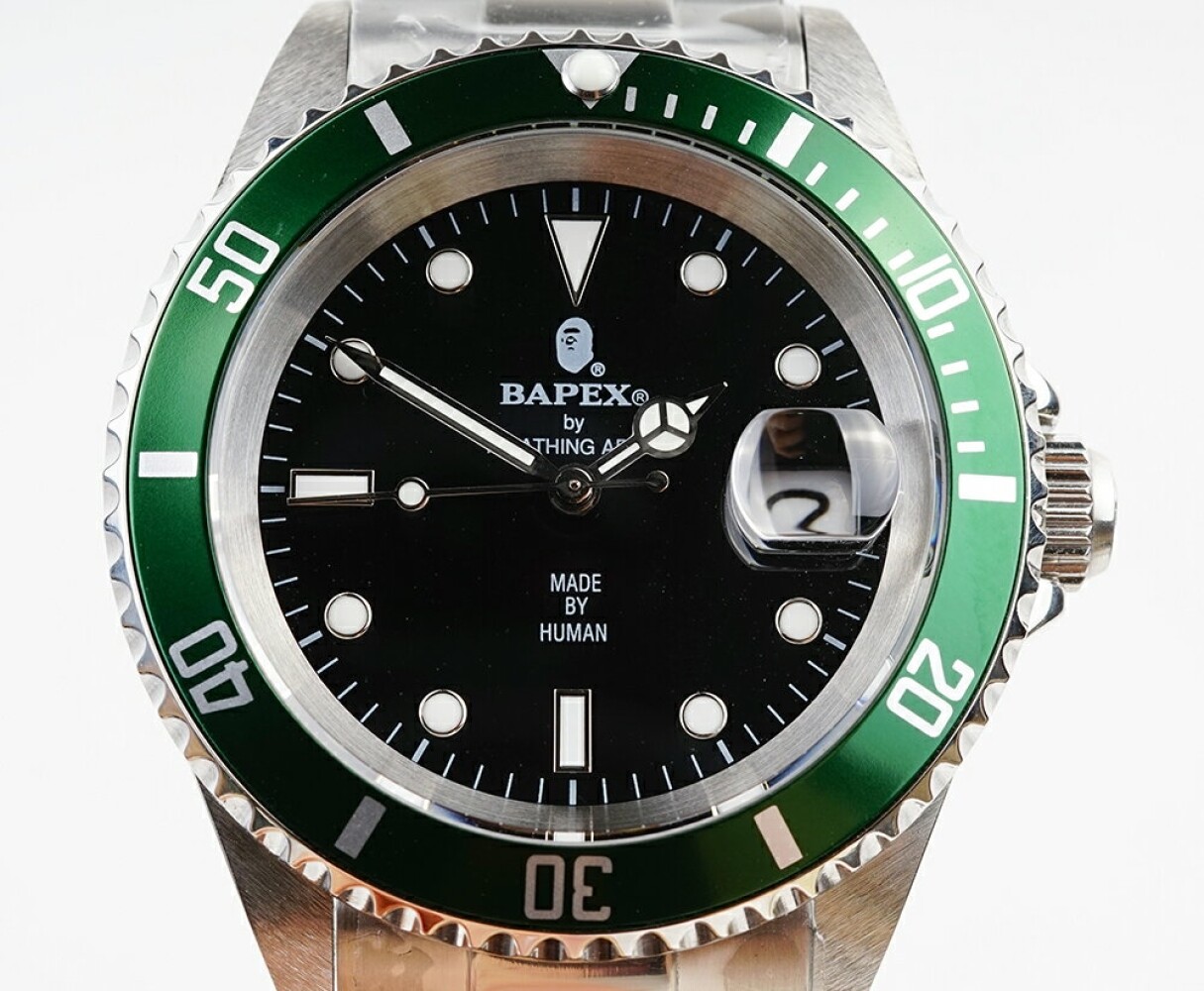a Bathing Ape BAPEX T001 Rolex Submarina 40mm Automatic Wrist Watch ...