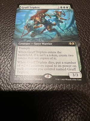 Mtg Wilds Of Eldraine WOE— Gruff Triplets—Extended—NM | eBay